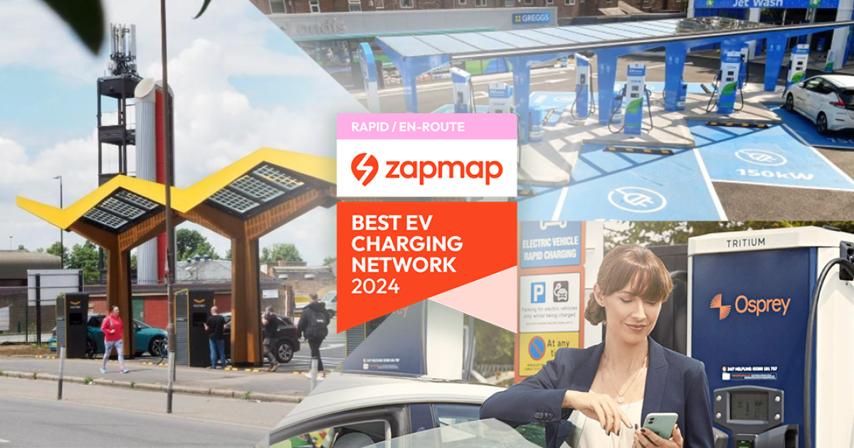Zapmap unveils the best rated en-route charging networks in the UK - Zapmap
